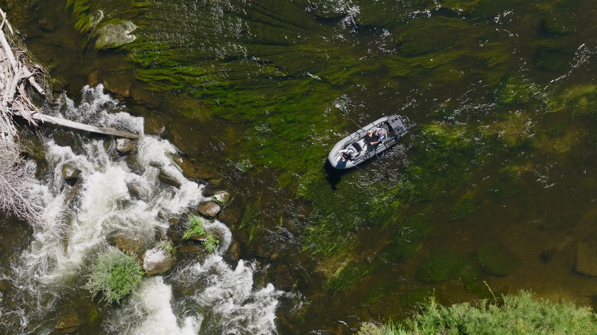 VIDEO: Floating Rapids & Fly Fishing low flow streams with hoppers ...